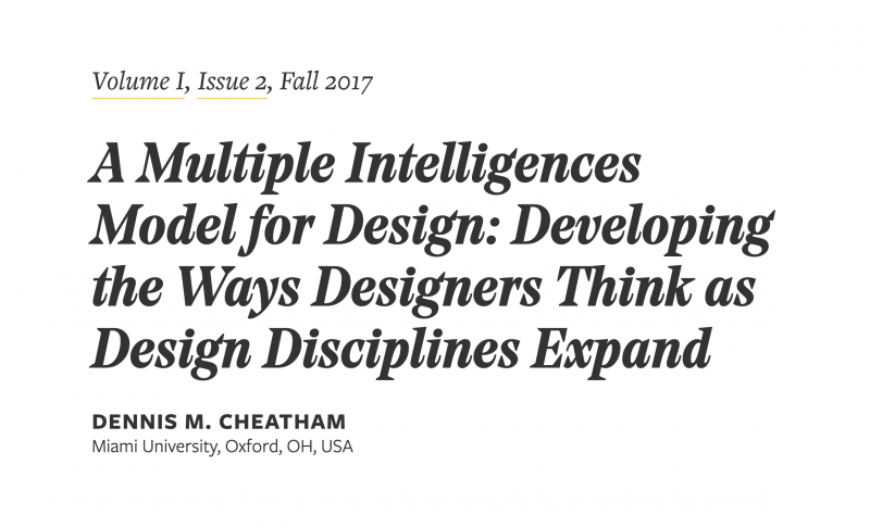 Weekly Dialectic Featured Story: A Multiple Intelligences Model for ...