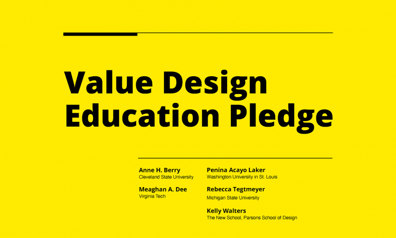 Value Design Education Pledge | AIGA Design Educators Community
